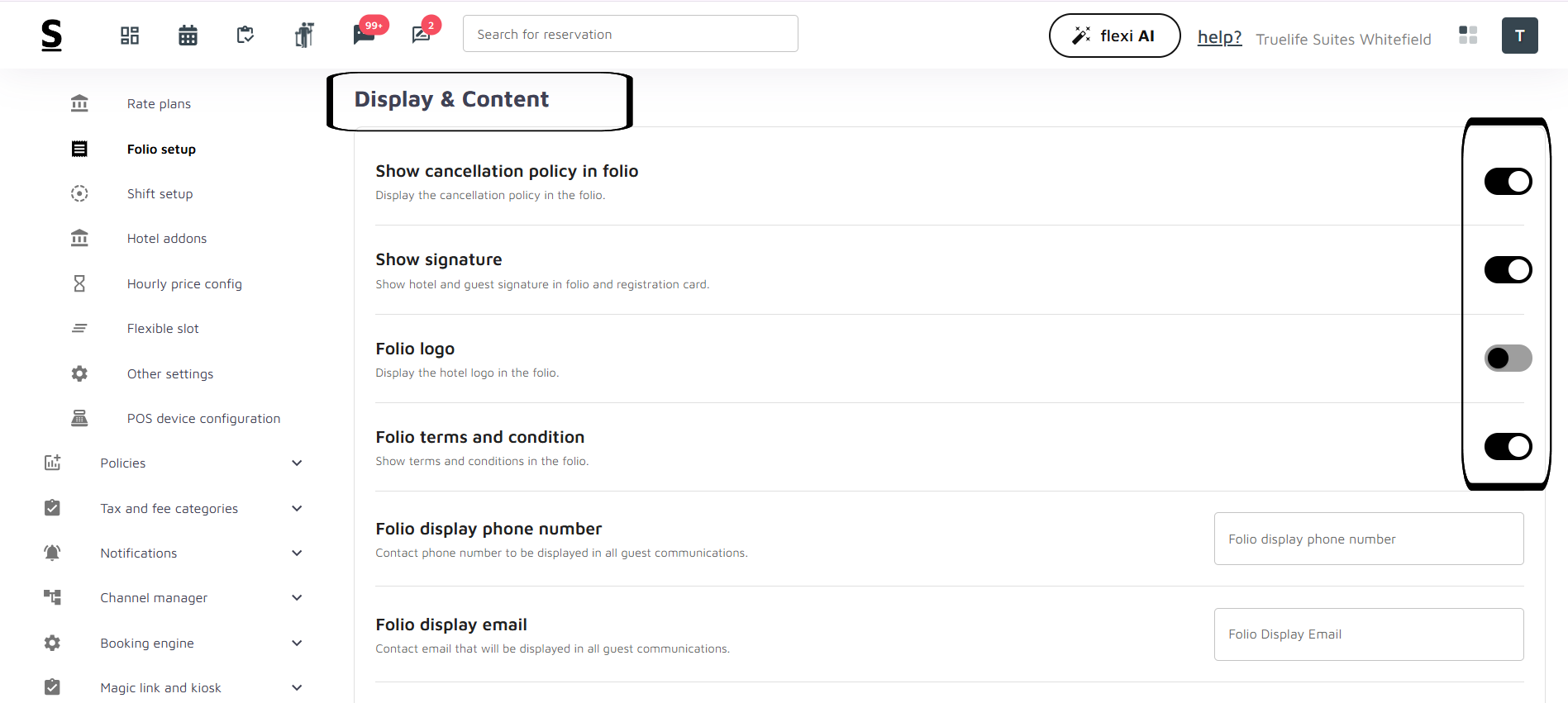 What is folio configuration, and what can I do with it? - Stayflexi ...
