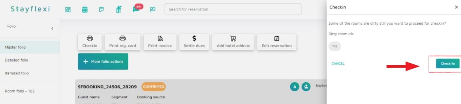 How to check-in a booking - Stayflexi Knowledgebase