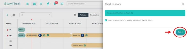 How to check-in a booking - Stayflexi Knowledgebase