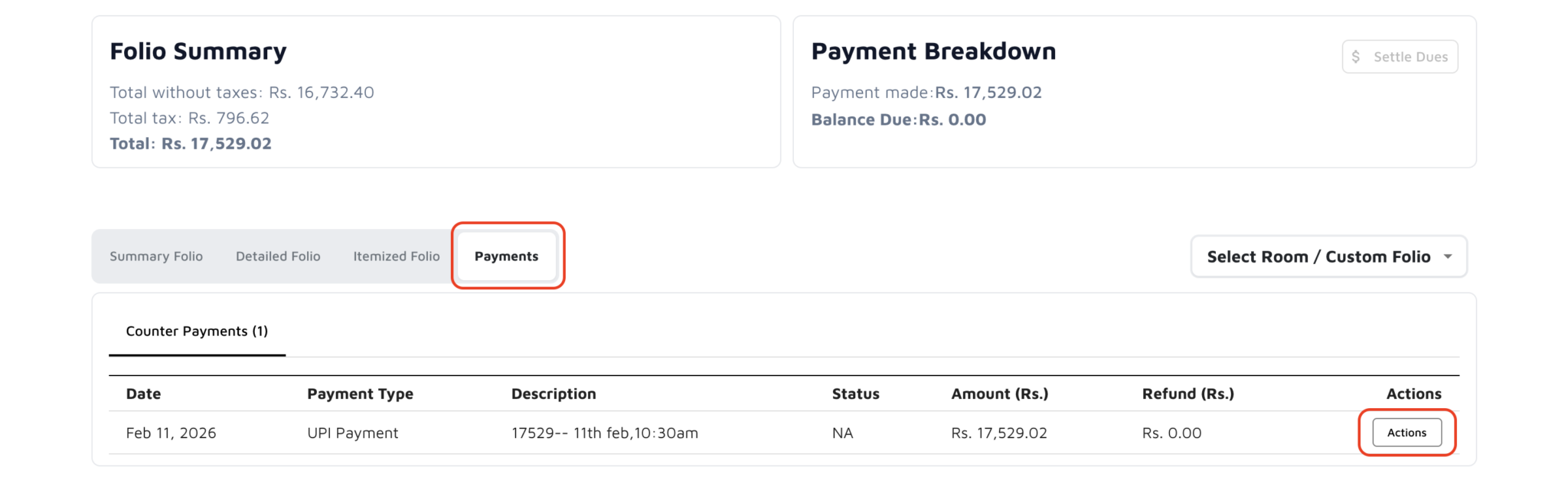 Can I change the payment mode after settlement? - Stayflexi Knowledgebase